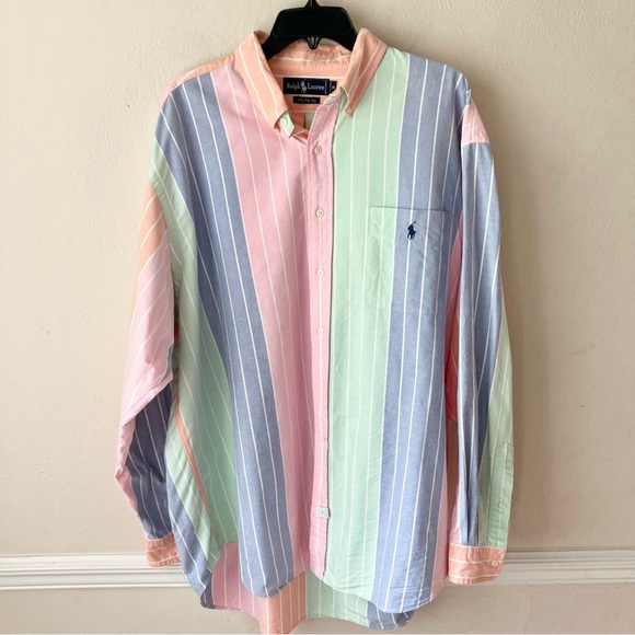 Polo Ralph Lauren | Shirts | Vintage Polo Ralph Lauren Pastel Color ...